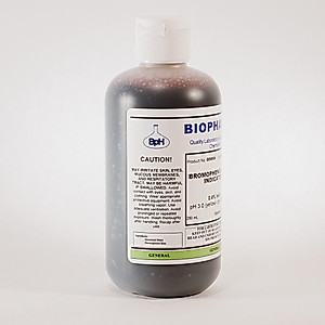 Bromophenol Blue Indicator 0.4% Aqueous Solution — 250 mL (8.4 fl oz) — Includes a 50 mL Empty Dropper Bottle and Dispensing Cap — pH 3.0 (Yellow) - pH 4.6 (Blue)