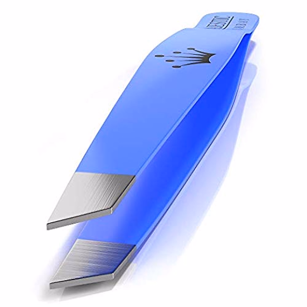 Majestic Bombay Slant Tweezers for Women and Men – Splinter Ticks, Facial, Eyebrows and Ingrown Hair Removal–Sharp, Needle Nose, Surgical Tweezers Precision best tweezers for chin hair and Plucking