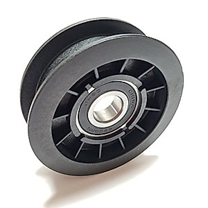 2 Idler Drive Pulley Set Compatible with John Deere Sabre Pulley V-Idler Pulley GX20286 and Flat Idler Pulley GX20287