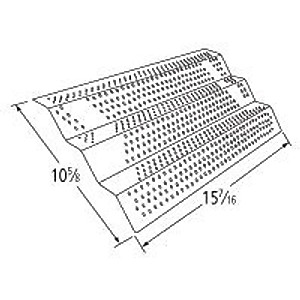 Music City Metals 92461 Stainless Steel Heat Plate Replacement for Select American Outdoor Grill Gas Grill Models