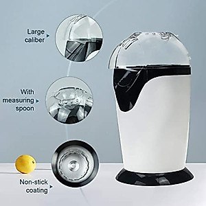 popcorn maker Air Popcorn Popper Popcorn Maker Electric Popcorn Machine for Home Use No Oil Needed with Measuring Cup and Removable Lid