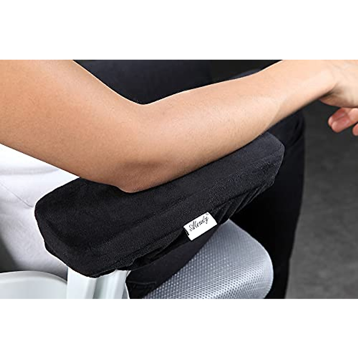 Aloudy Arm Rest Pillow, 2021 New Size 11” Office Chair Armrest Cover Pads, Comfy Desk Chair Cushions for Elbows and Forearms(Large, Set of 2)