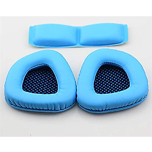 1 Set of Ear Pads Headband Pillow Cushion Earpads Foam Replacement Earmuff Covers Cups Compatible with Sades A60 A 60 Headset Earphones Headphones