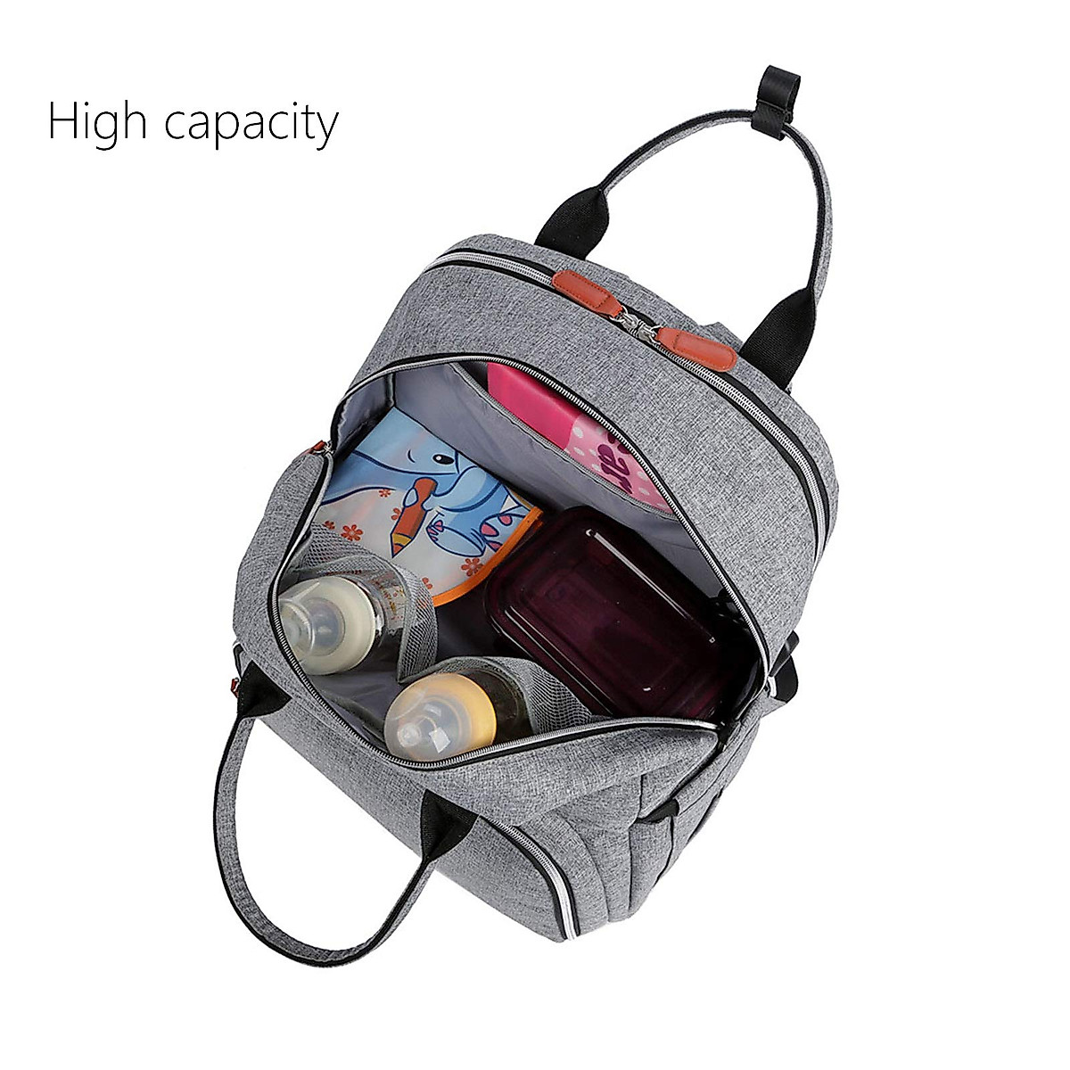 V-COOOL Breast Pump Bag Backpack for Work Mom (Gray) and Breast Pump Parts Wet Bag(Leaves)