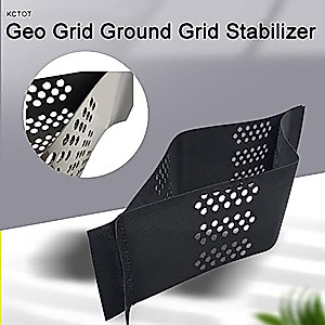 Geogrid Driveway, Ground Grid Stabilize, Geo Cell Grid Gravel Grid HDPE Material, Perfect Gravel Grid for Outdoor Parking Lots Garden Walkways (Battery *1 : 2x6m(6.5x19.6FT))