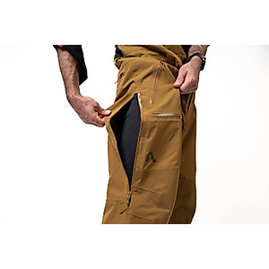 Flylow Men's Baker Bib Waterproof Breathable Ski and Snowboard Pants - Rye - Medium