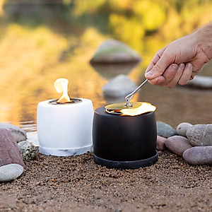 SolFlame Cement Tabletop Fire Pit, Small Fire Pit, Personal Fireplace, Mini Fire Pit, Fire Bowl