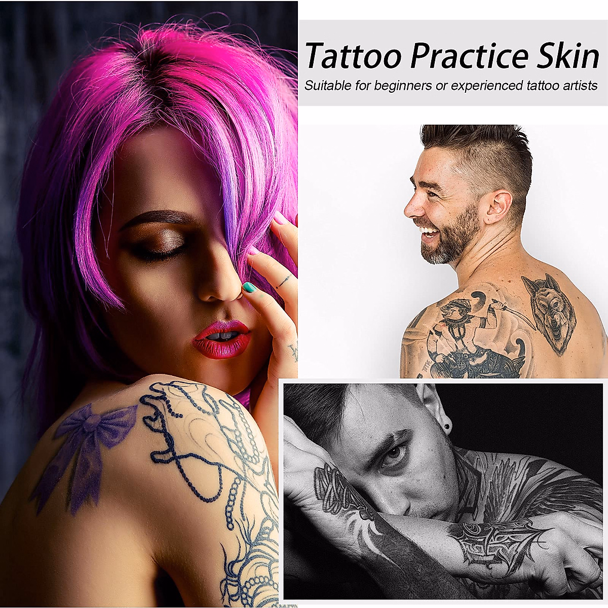 30 Sheets Skin Practice 8 x 6 Inch Double Sides No Ink Needed Skin Practice Pad, Microblading Eyebrows or Lips Practice, Microblading Supplies for Beginners and Artists