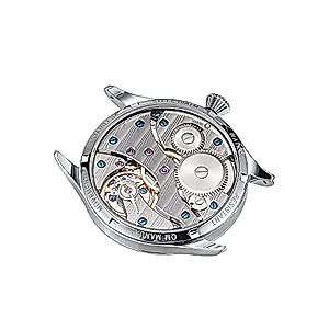 QM Pilot Wristwatch for Men Automatic Mechanical C3 Green Luminous Waterproof Fashion 316L Steel Case Leather Strap New in 8021 (SM8021A Y)