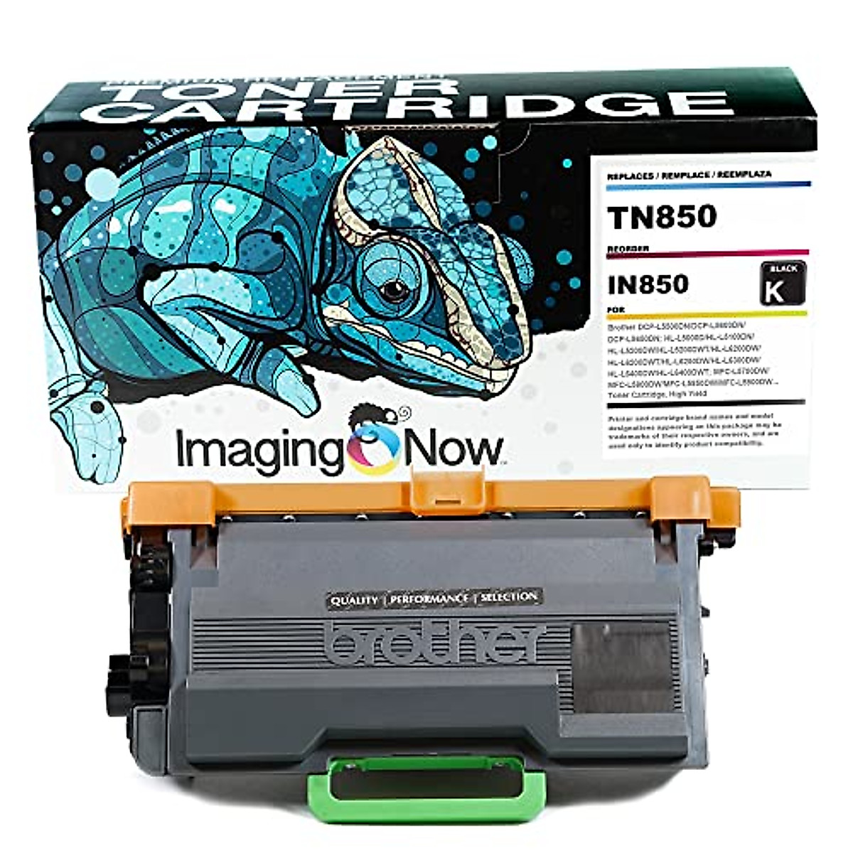 ImagingNow – Brother TN850, TN-850 Genuine Standard Yield Toner Cartridge OEM Replacement – Premium Cartridge Replacement for Printers HL-l6200DW MFC-l5850DW