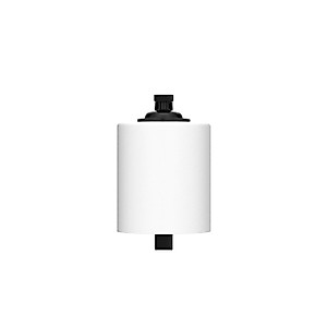 CANMEIJIA Wall Sconce 1 Light, Modern Wall Light Fixture, Bathroom Vanity Lights with Matte Black Wall Lamp for Bedroom Kitchen Hallway Porch, Milky White Glass Shades, E26 Socket, Bulbs Not Included