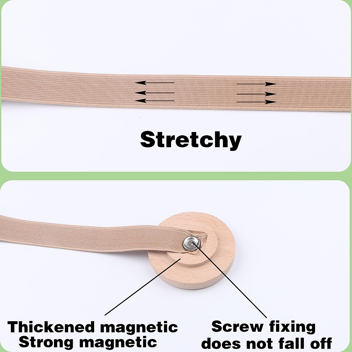 OCIOLI 2 Pack Magnetic Curtain Tiebacks, Rose Curtain Holdbacks Curtain Tiebacks Curtain Ties Magnetic Tie Backs Curtain Pull Backs Curtain Tie Backs for Curtains