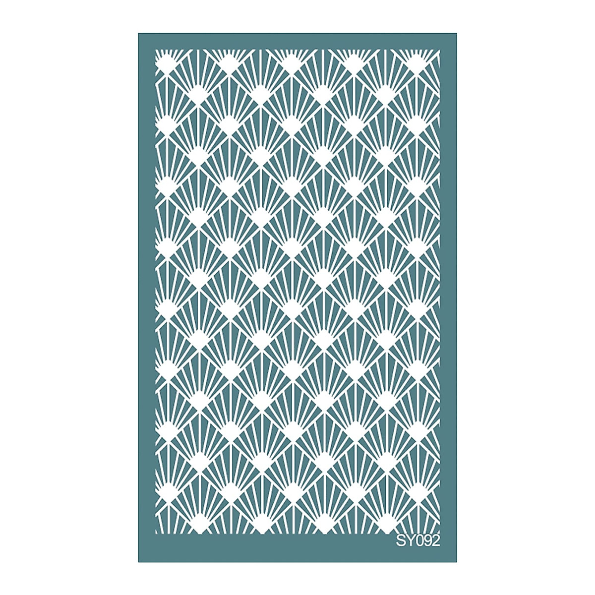 Clay Stencils Flower Style Non Adhesive Silk Screen Printing Stencils Reusable Mesh Stencils Transfer for Earring Making