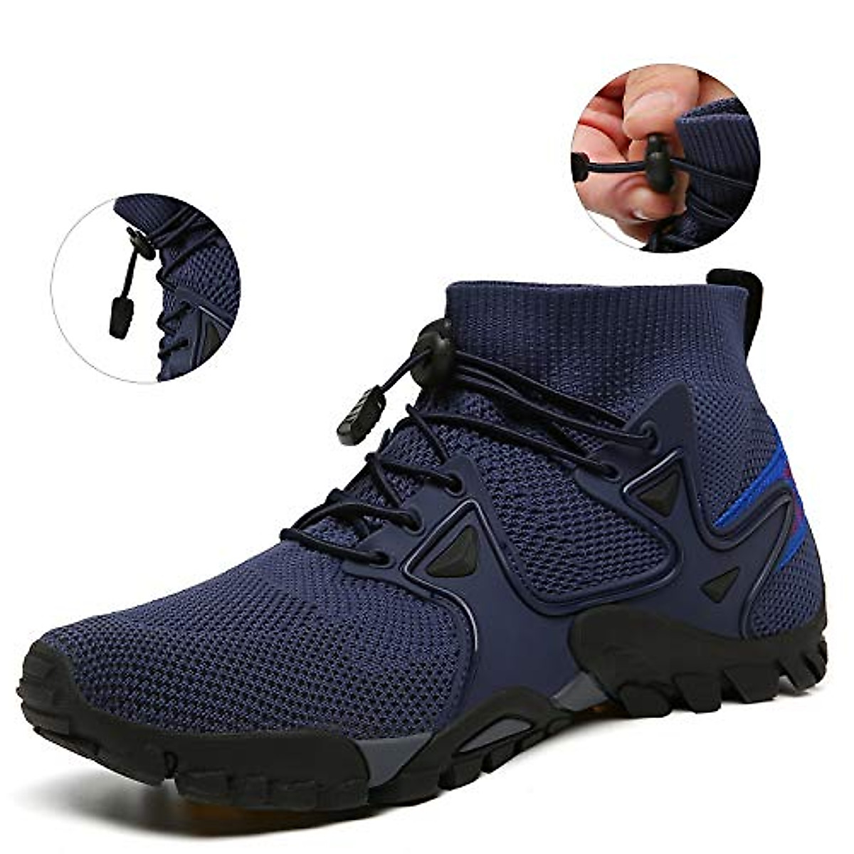 Hiking Shoes Mens Womens Outdoor Athletic Sports Shoes Walking Shoes Trail Running Shoes Trekking Climbing Stylish Slip Resistant Fitness Walking Jogging Sock Sneakers Travel Lightweight Barefoot