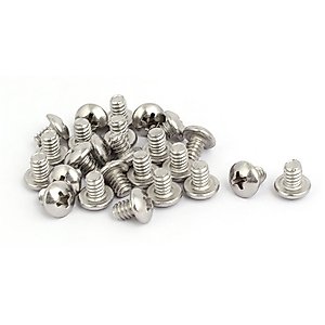 uxcell 10#-24x1/4-inch 304 Stainless Steel Phillips Pan Head Machine Screw Bolt 25pcs