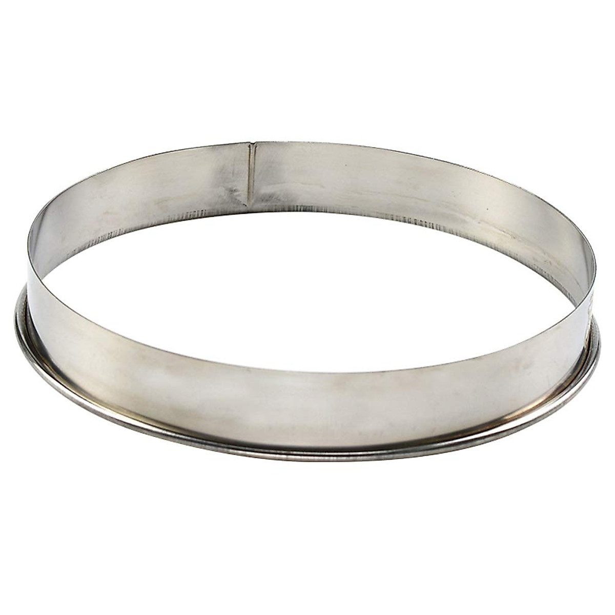 DOITOOL Stainless Steel Pizza Rings Muffin Rings Mousse Rings Metal Round Rings Metal Tart Pastry Rings Molds 7 inch Non Stick Pizza Cutter Rings Egg Pancake Rings for Cooking Baking