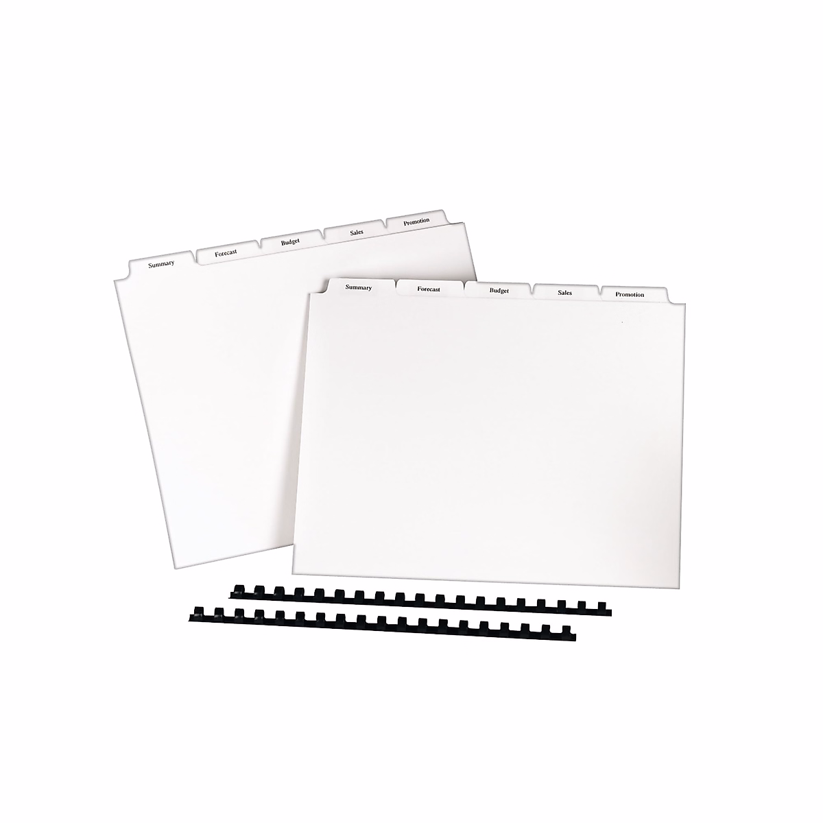 Avery Copier Tab Binder Dividers, 5 White Tabs, Unpunched, 30 Sets (20405)