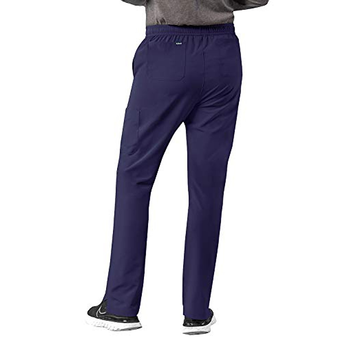 Adar Addition Scrubs for Men - Slim Leg Cargo Drawstring Scrub Pants - A6106 - Navy - M