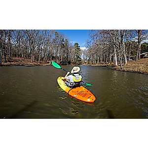 Perception Kayaks Zip 9.5 | Sit on Top Kayak | Stable and Fast | Multiple footrests | 9' 6" | Blaze