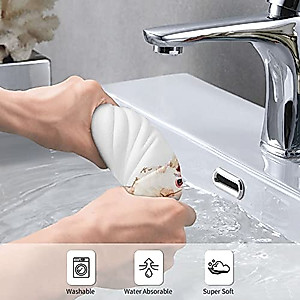 OUZPGAQ Pig Hand Towel, Cute Pink Pig Hand Towels on White Background Face Towel Soft Thin Guest Towel Portable Kitchen Tea Towels Dish Washcloths Bath Decoration, 12" X 27.5"