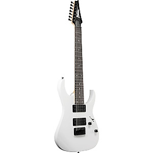 Ibanez GRG 7 String Solid-Body Electric Guitar, Right, White, Full (GRG7221WH)