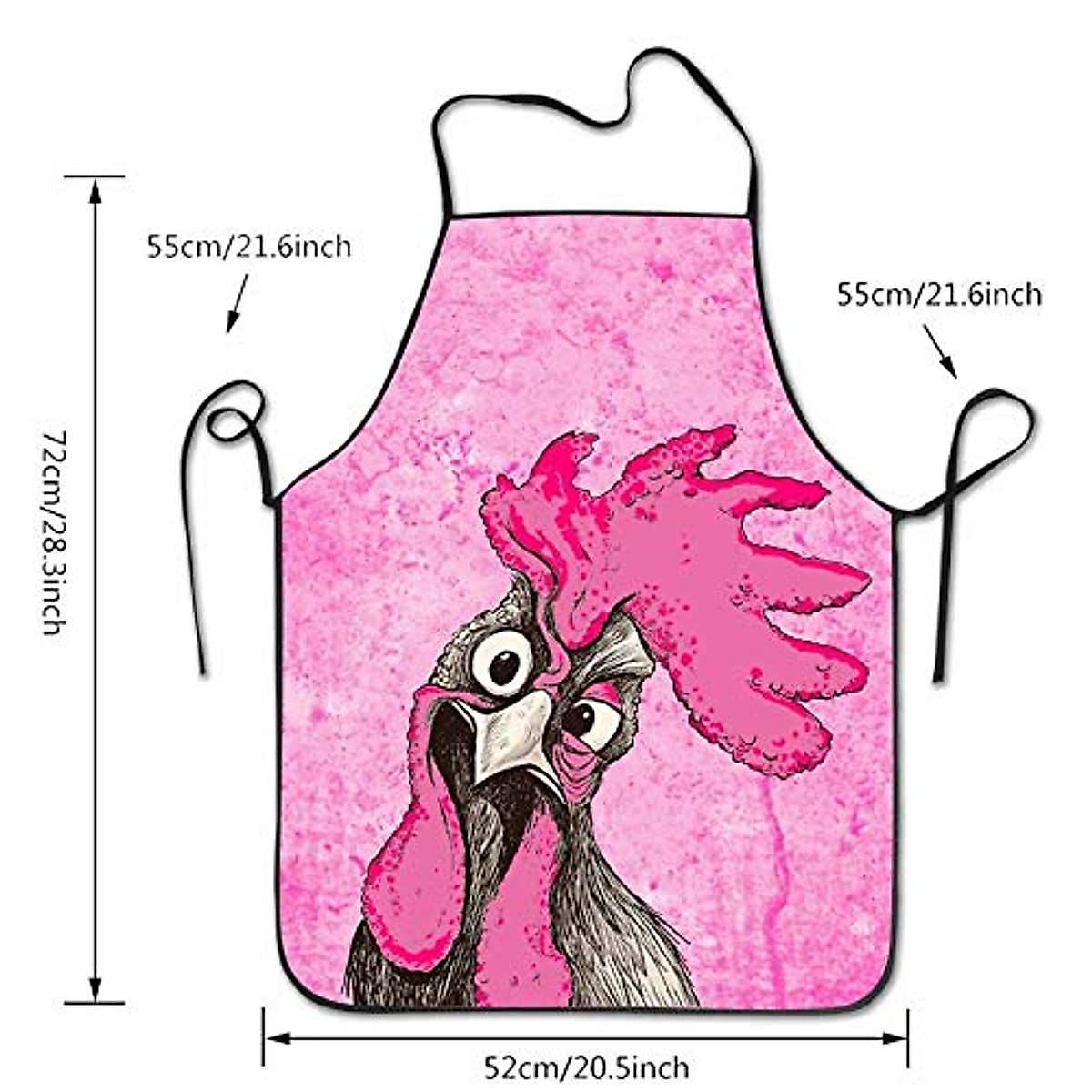 YISHOW Regniz Aprons for Women Plus Size Adult Aprons Funny Chicken Illustration for Inspiration Kitchen Woman Aprons Aprons Bulk Adultsimple