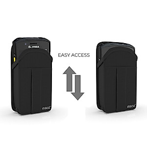 Agoz Zebra TC51 TC56 Scanner Holster, Rugged Carrying Case Pouch for Zebra TC51 TC52 TC56 TC57 TC20 TC21 TC25 TC26 MC40 MC45 Handheld Barcode Touch Mobile Computer,Cover with Metal Clip & Belt Loops