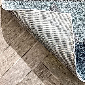 Well Woven Lincoln Modern Scandinavian Triangles Geometric Grey & Gold Area Rug 5x7 (5'3" x 7'3")