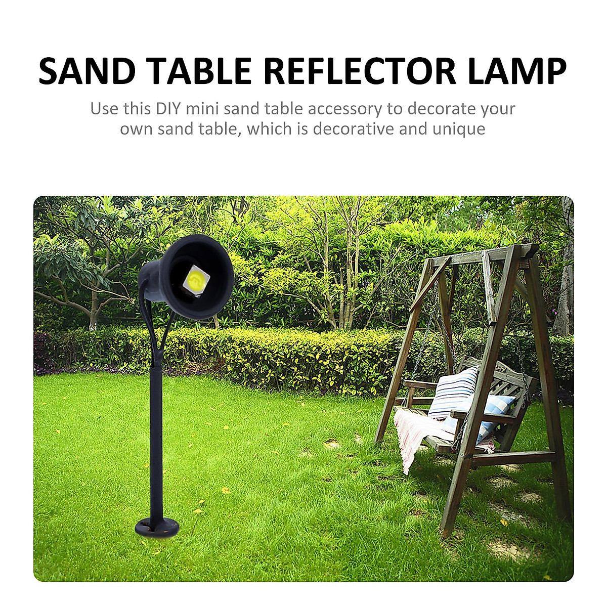 OSALADI 5Pcs Mini LED Landscape Lights,LED Landscape Lights, Low Voltage Outdoor Spotlight for Doll House Sand Table