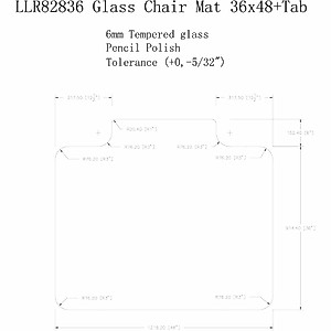 Lorell, LLR82836, Glass Chairmat with Lip, 1 Each, Clear