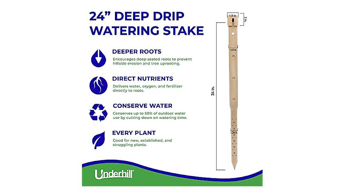 Underhill Deep Drip Stakes: Efficient Tree Root Watering
