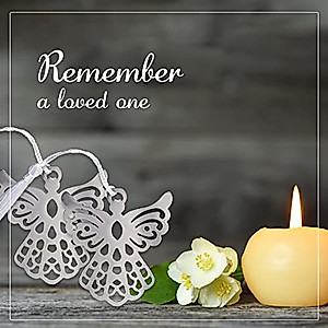 Funeral Favors Angel Bookmarks - 50 Individually Packaged Bookmarks - Celebration of Life and Memorial Gifts