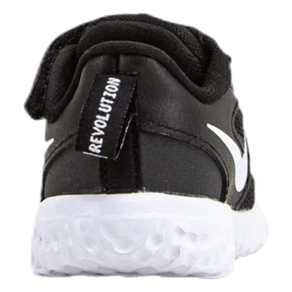 Nike Baby Revolution 5 Velcro Running Shoe, Black/White-Anthracite, 7C Regular US Toddler