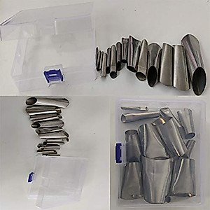 Caulking Nozzle Applicator,14 PCS Caulking Nozzle Stainless Steel Sealant Kit Perfect Caulking Finishing Nozzle Applicator Reusable Filling Operation Tool for Kitchen and Bathroom