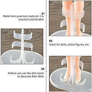 NUOBESTY 20PCS Doll Stands Display Holder Model Support Frame Prop Up Girl Action Figure Dolls Display Rack Dolls Accessories