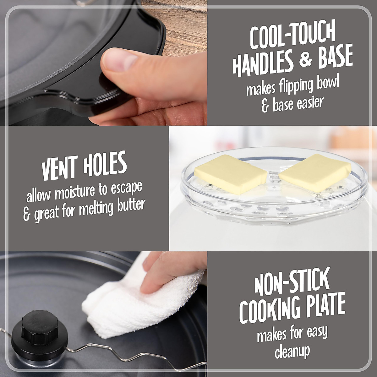 Nostalgia 2-Quart Stirring Popcorn Popper - Quick-Heat Technology - Makes 8 Cups of Popcorn - Includes Kernel Measuring Cup - Perfect for Birthday Parties, Movie Nights, and More - Black