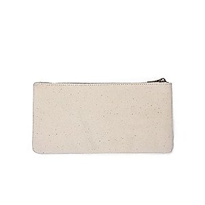 YONBEN Canvas Pencil Pen Case Stationery Case Pouch Bag (Beige, S)