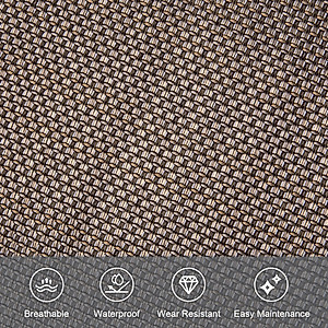 Mansion Home Lounge Chair, Outdoor Chaise Lounge with Detachable Pillow for Patio, Lawn, Pool, Outdoor Lounge Chairs, Brown