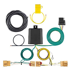 CURT 56405 Vehicle-Side Custom 4-Pin Trailer Wiring Harness, Fits Select Volkswagen Golf GTI , black