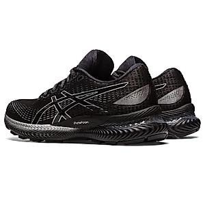ASICS Women's Gel-SAIUN Running Shoes, 8.5, Black/Pure Silver
