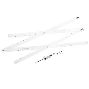 Sara-u 50cm Scale Excellent Folding Ruler Artist Pantograph Copy Rluers Draw Enlarger Reducer Tool for Office School Drawing Supplies