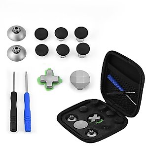Bewinner Professional Replacement Button Kit with 3 Pairs of Top, Middle and Bottom and 2 Metal Buttons for/ONE Controller
