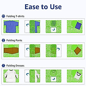 BoxLegend T Shirt Folder V2-Plus Clothes Folding Board Laundry Organizer Durable Plastic to Fold Clothes Green