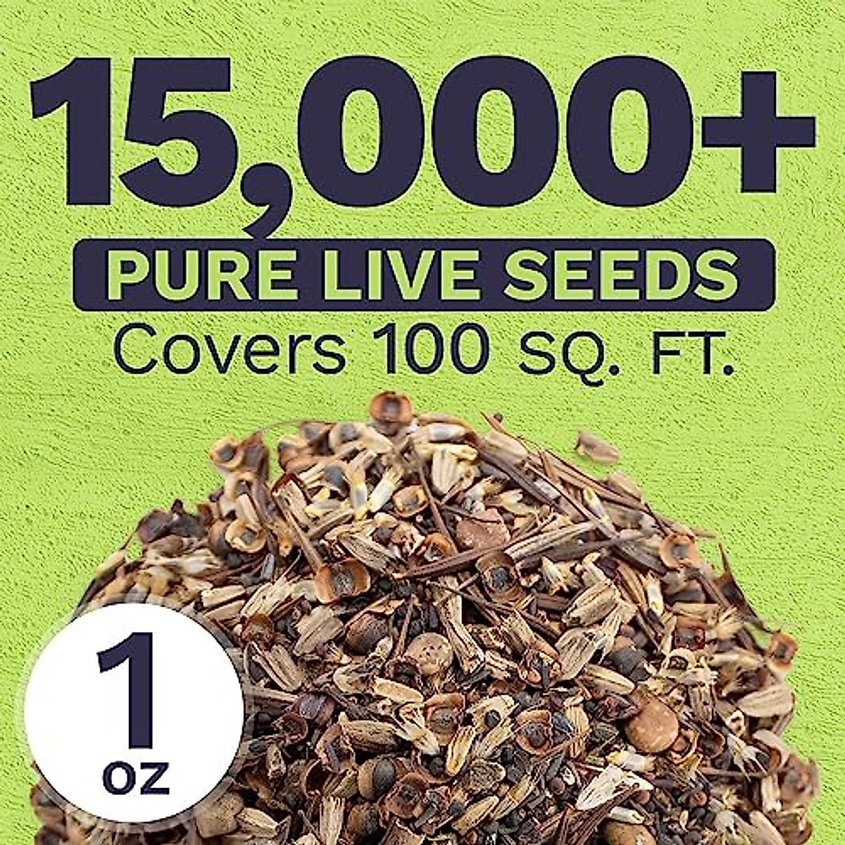 Texas Oklahoma Wildflower Seeds Mixture - Bulk 1 Ounce Packet - Over 15,000 Native Seeds - Open Pollinated and Non GMO