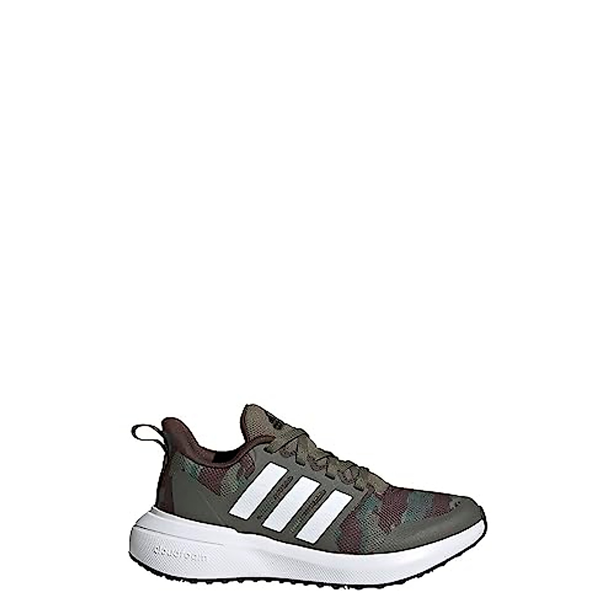 adidas Fortarun 2.0 Cloudfoam Sport Running Sneaker, Olive Strata/White/Black, 11 US Unisex Little Kid