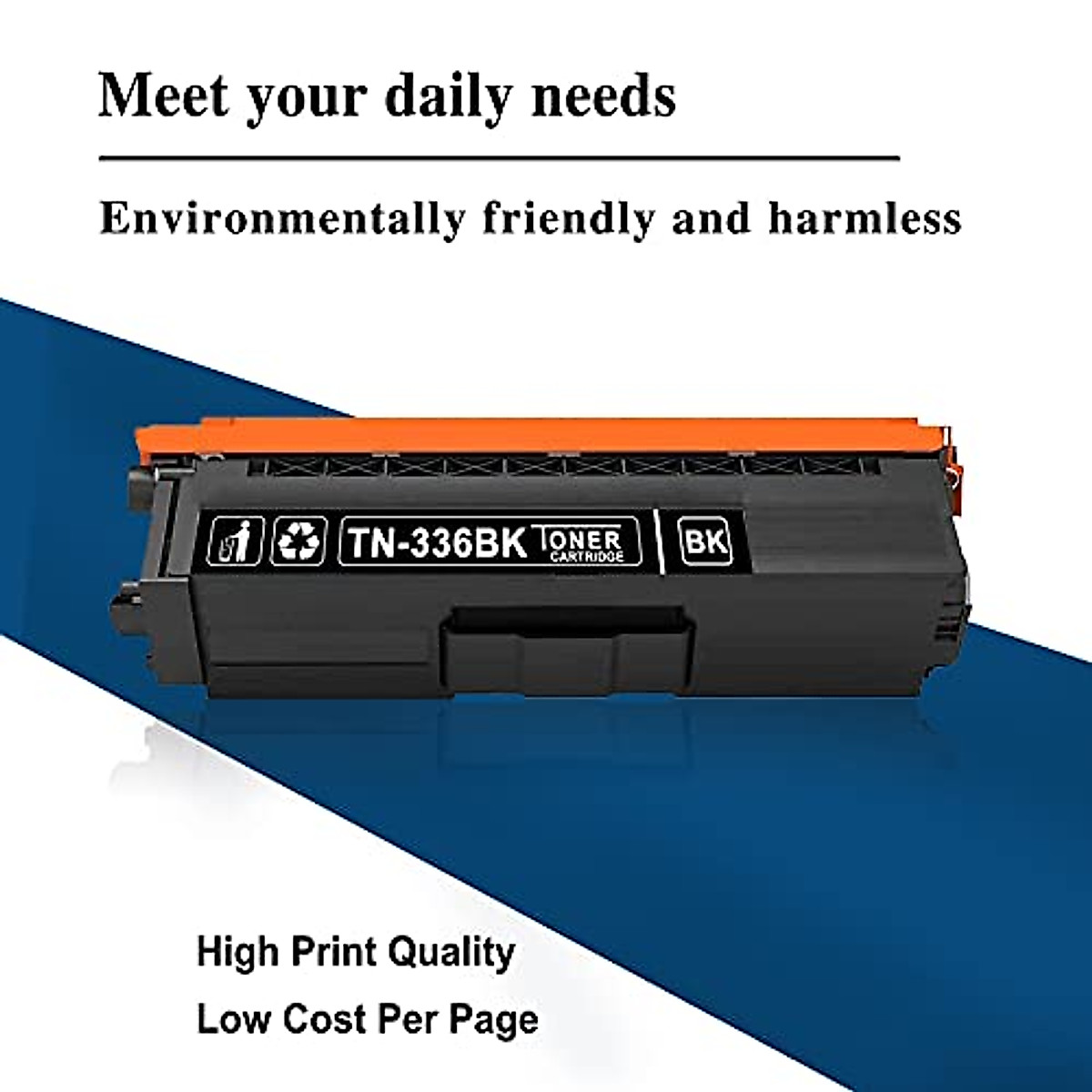 INDI 1 Pack TN-336BK TN336 TN-336 Black High Yield Toner Cartridge Replacement for Brother DCP-9270CDN L8400CDN HL-L8250CDN L9200CDW/CDWT MFC-L8600CDW 9460CDN Printer.
