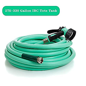 275 330 IBC Tote Adapter Water Hose Male Adapter Garden Hose Drain Plug Connector Coarse Garden Hose (2 Pieces)