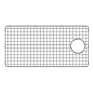 KRAUS Stainless Steel Bottom Grid (29 3/8 in. x 14 3/8 in.) for 33 in. Turino Workstation Drop-In/Undermount Fireclay Kitchen Sink KFDW1-33GWH and KFDW1-33MGR, KBG-FC3015