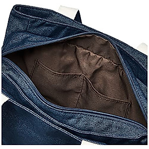 KANGOL(カンゴール) Thick Cotton Canvas 2-Way Shoulder Mother's Bag 3 Room Type L, Navy/Denim
