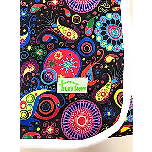 Designer Pattern Ultra-Soft Washable Large 29" x 29" Incontinence Chair or Bed Pad (Cosmic Multi)